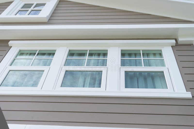 Wall and large window stock image. Image of efficiency - 112444501