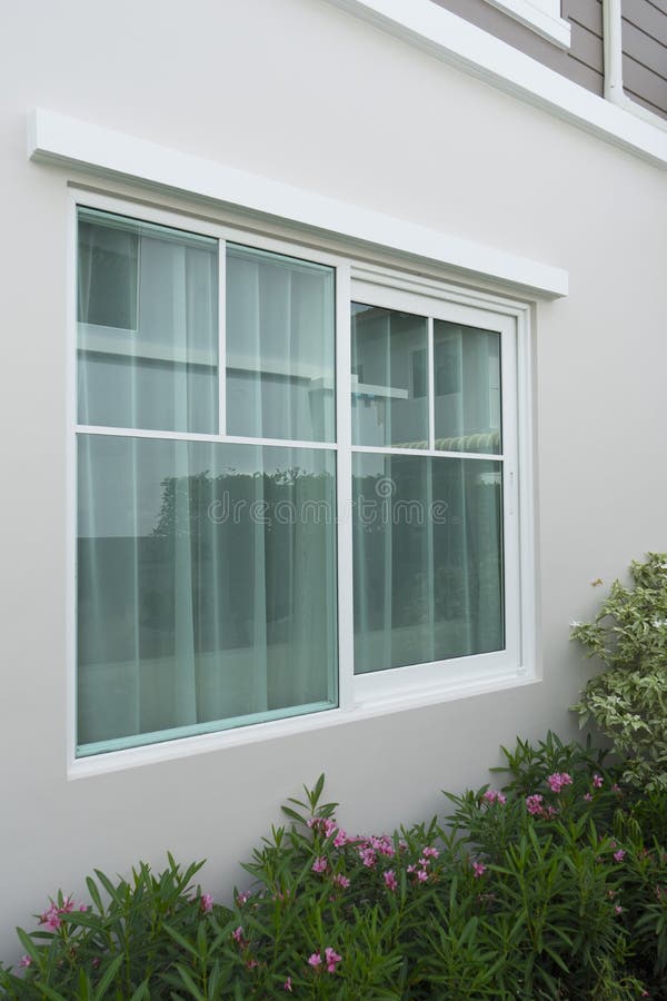 Wall and large window stock image. Image of skylight - 112444463