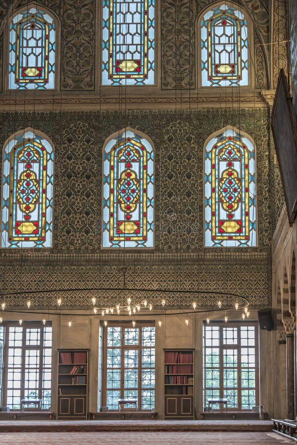 Wall with Large Windows Inside Stock Photo - Image of landscape ...