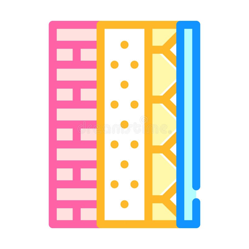 Wall Layers Color Icon Vector Illustration Color Stock Vector ...