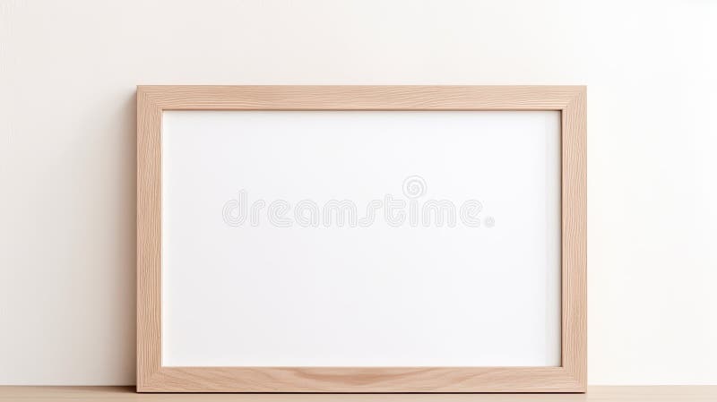 Wall Light Brown Picture Frame Stock Illustration - Illustration of ...