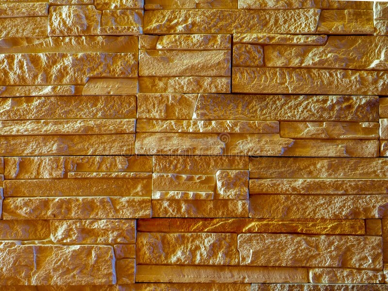 Wall of Light Decorative Stone Under the Rock with Protrusions and ...