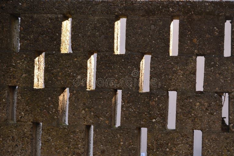 A Wall with Light Gaps and the Sun S Rays Create Very Beautiful Motifs ...