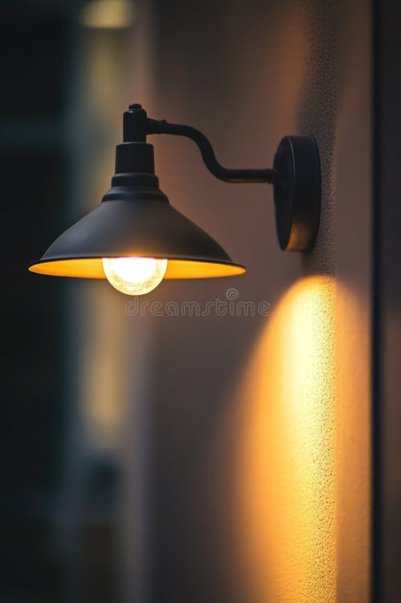 Wall Light on Side stock image. Image of interior, fixture - 378382297
