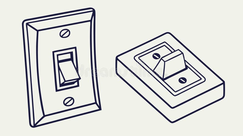 Electrical Light Switches Stock Illustrations – 833 Electrical Light ...