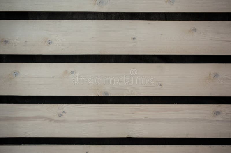 Wall of Light Wooden Planks with Gaps Stock Image - Image of hardwood ...