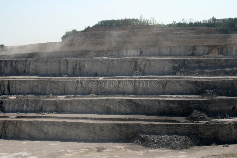 Wall limestone mine stock image. Image of engineering - 62842059