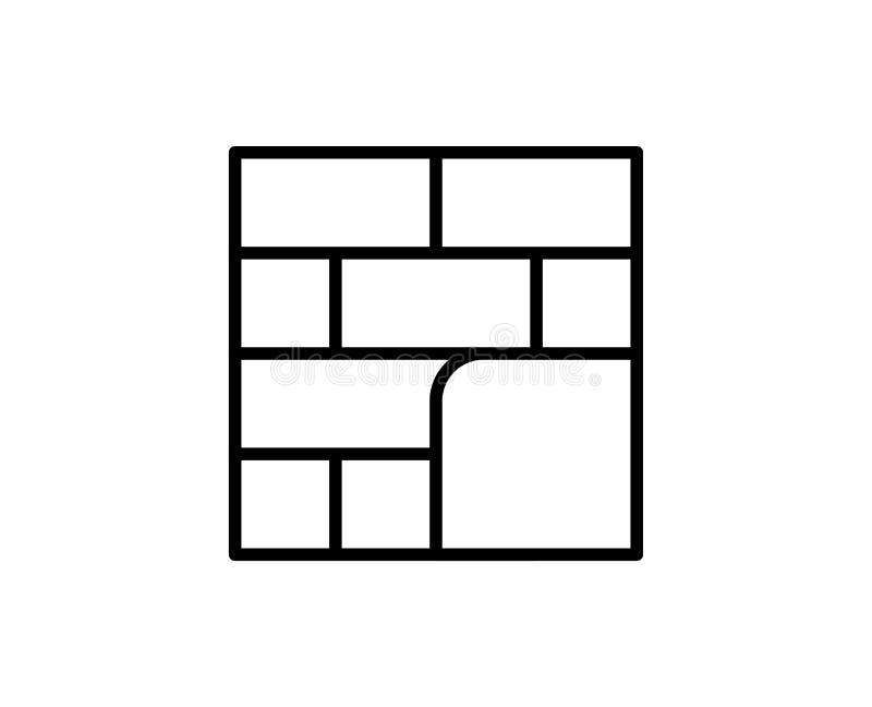 Line Wall icon stock illustration. Illustration of tool - 184502407