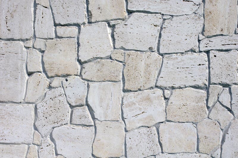 Wall Lined with Limestone Slabs Stock Photo - Image of ordinary ...