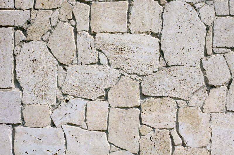 Wall Lined with Limestone Slabs Stock Image - Image of facade, fugue ...