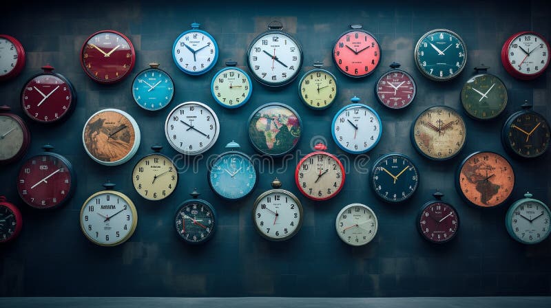 Multiple Clocks Stock Illustrations – 558 Multiple Clocks Stock ...