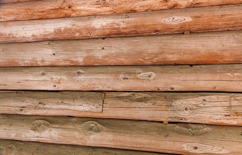 Wall of a Log House.Log Texture.Log Background Stock Image - Image of ...
