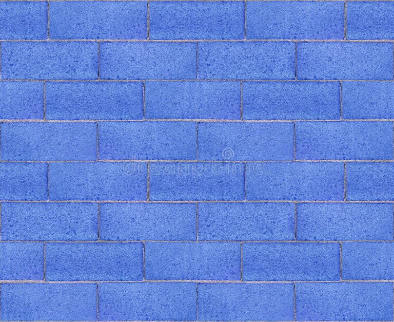 WALL MADE with BLUE COLORED CONCRETE BLOCKS - Seamless Pattern Concept ...