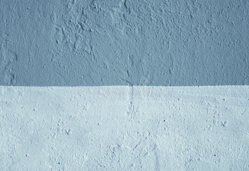 The Wall is Made of Blue and Light Blue Plaster. Stock Image - Image of ...