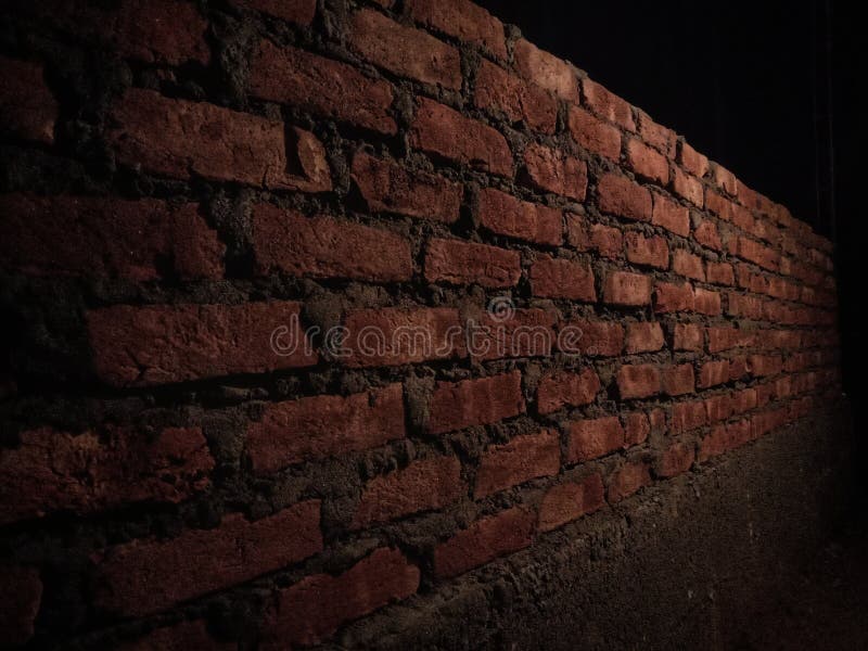 Wall made with bricks stock image. Image of floor, brickwork - 210977977