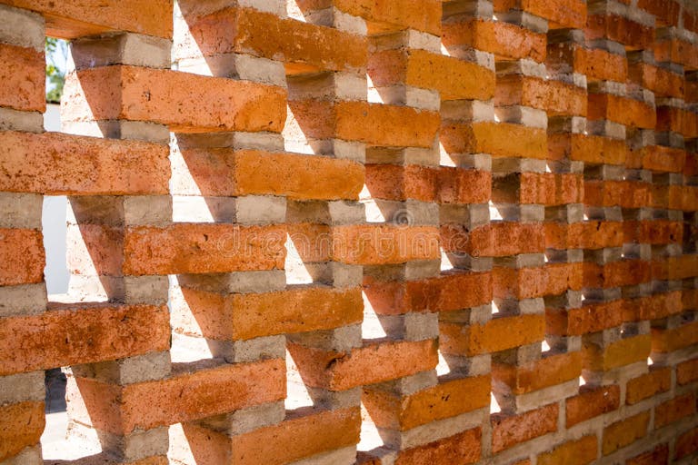 Wall Made of Bricks Checkerboard Pattern Stock Photo - Image of light ...