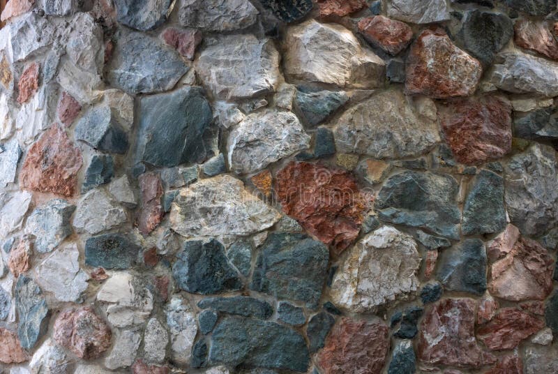 The Wall is Made of Colored Stones.Design Style Wall Decor Stock Image ...