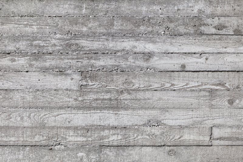 Wall Made of Concrete with Wood Texture. Stock Photo - Image of cement ...