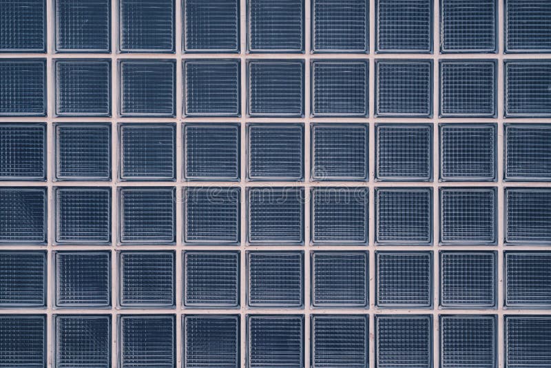 Wall Made of Decorative Glass Bricks Stock Image - Image of ...