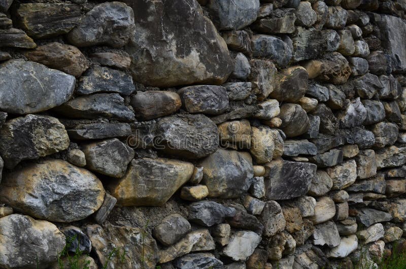 Wall Made of Different Stones As Background, Closeup Stock Photo ...