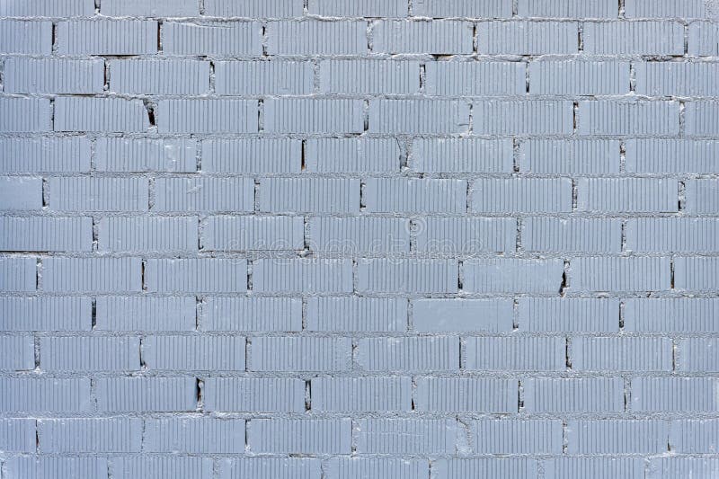 Wall Made of Gray Painted Bricks Stock Photo - Image of bricks, pattern ...