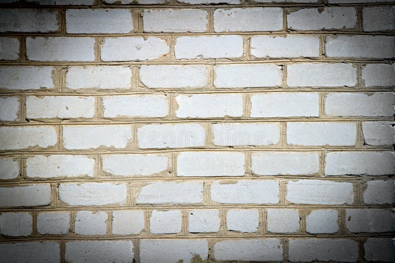 The Wall is Made of Light Brick with Darkened Edges. Stock Image ...
