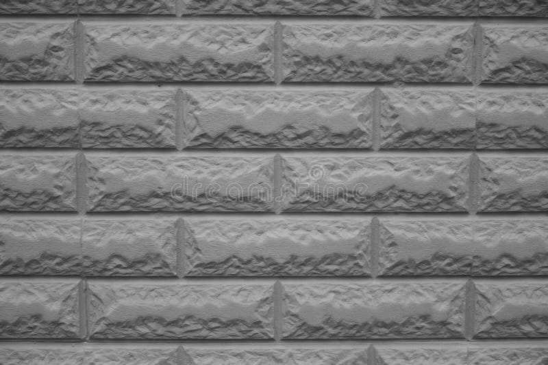 Wall Made of Light Grey Decorative Bricks Front View Stock Photo ...