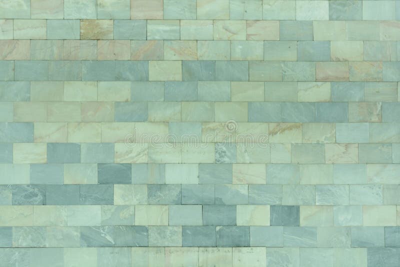 The Wall is Made of Marble Blue and Turquoise Tiles. Beautiful Stone ...