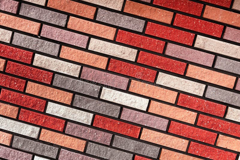 Wall Made of Multi-colored Bricks. Bricks Background Stock Photo ...