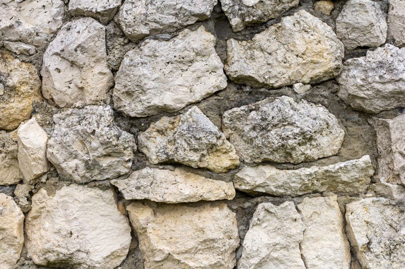 The Wall is Made of Natural Material, the Stone is a Limestone Material ...