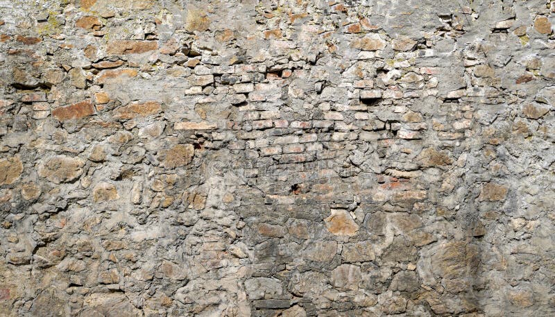 Wall Made of Natural Stone Built and Grouted Stock Photo - Image of ...