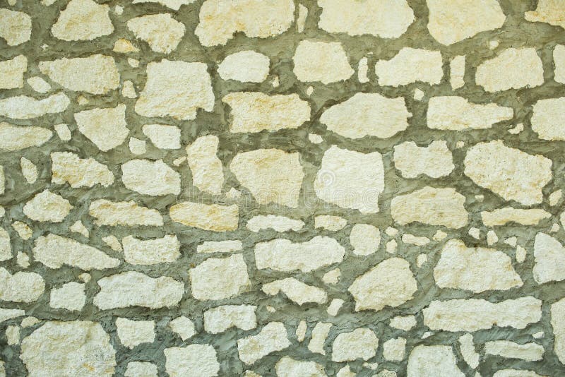 Wall Made from a Natural Stone with Concrete Pointing Stock Photo ...