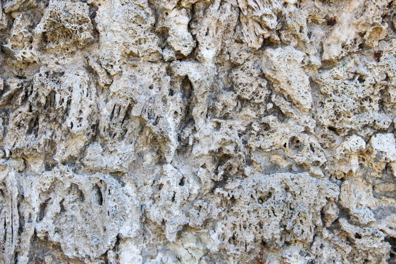 Wall Made of Naturally Perforated Stones Stock Photo - Image of cavity ...
