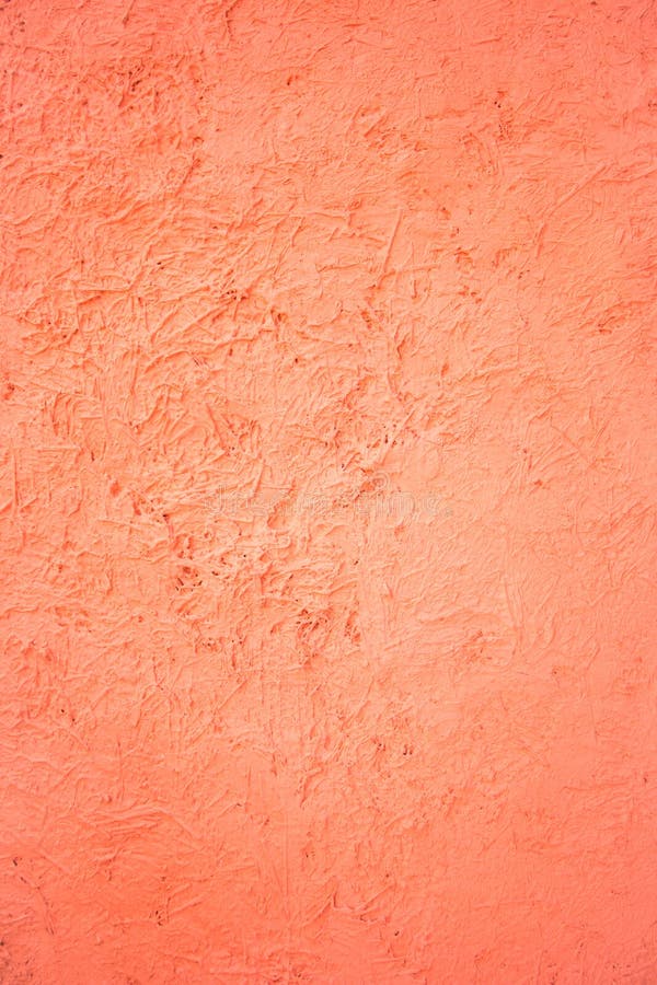 The Wall is Made of Orange Clay with a Light Box. Stock Image - Image ...
