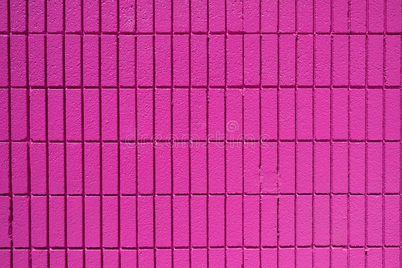 Wall Made of Rectangular Pink Mosaic Tiles Stock Image - Image of ...