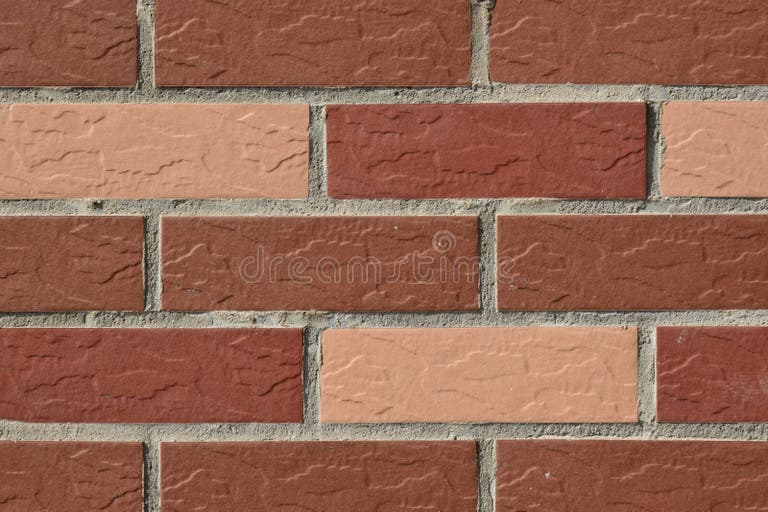 Wall Made of Red and Pink Bricks Stock Image - Image of bricks, graphic ...