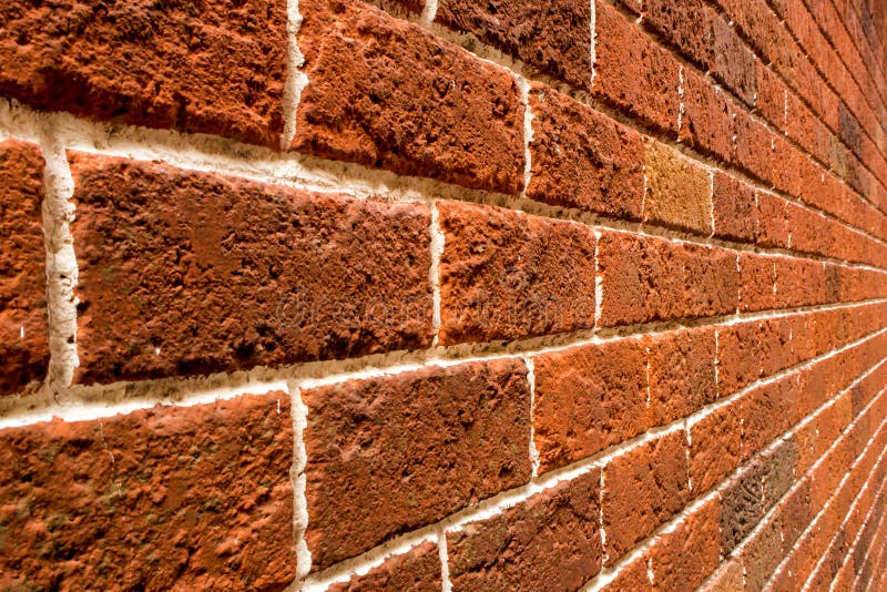 Wall Made from Red Solid Bricks Stock Photo - Image of brown, surface ...