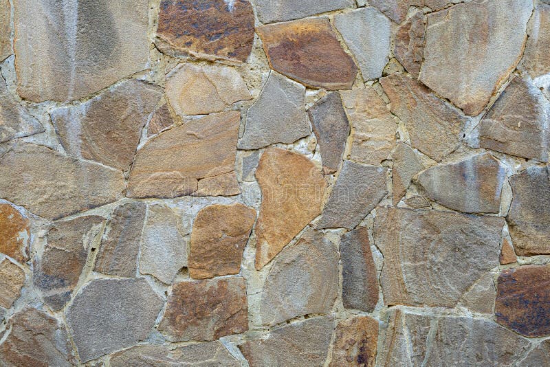 The Wall is Made of Rough Unhewn Stone Stock Photo - Image of ...