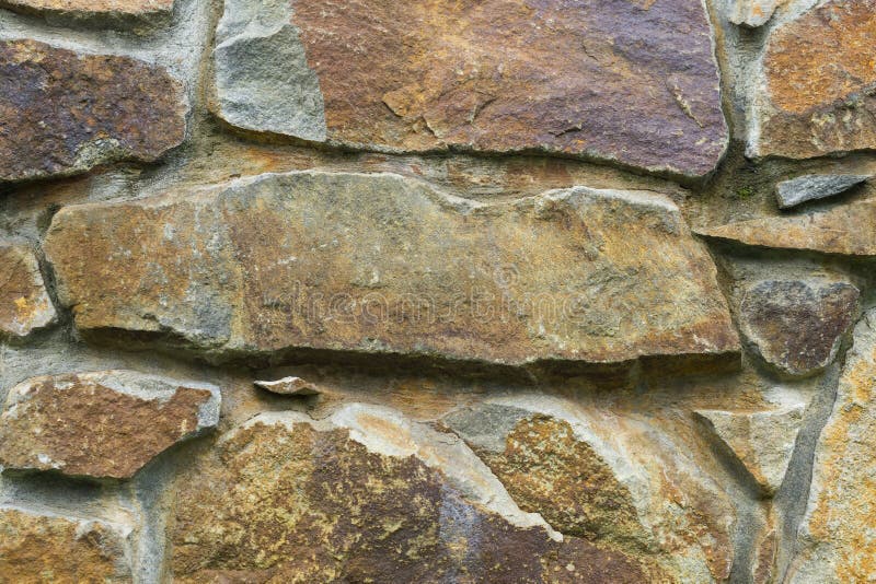 Wall Made of Rusty Stone Blocks. the Texture of Stone Wall for ...