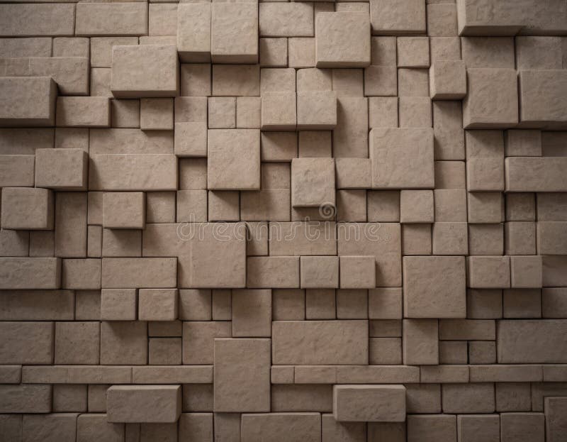 A Wall Made of Sandstone Blocks. Background Stock Illustration ...