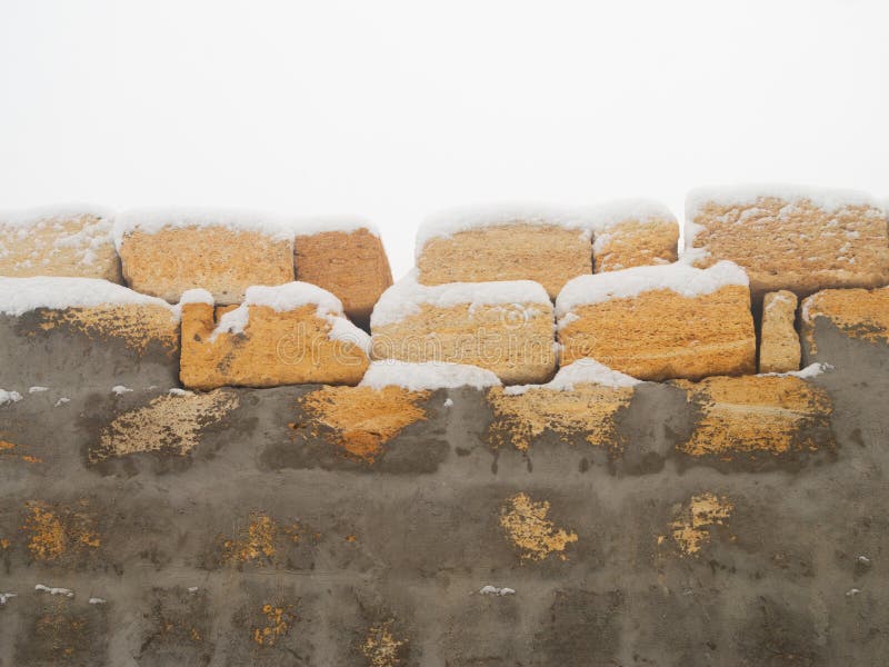 The Wall is Made of Shell Rock Stock Photo - Image of building ...