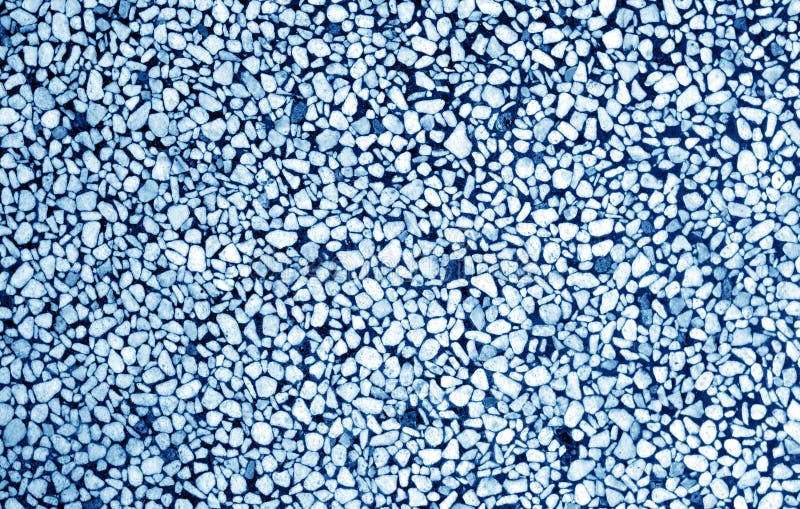 Wall Made of Small Stones in Navy Blue Tone. Stock Image - Image of ...