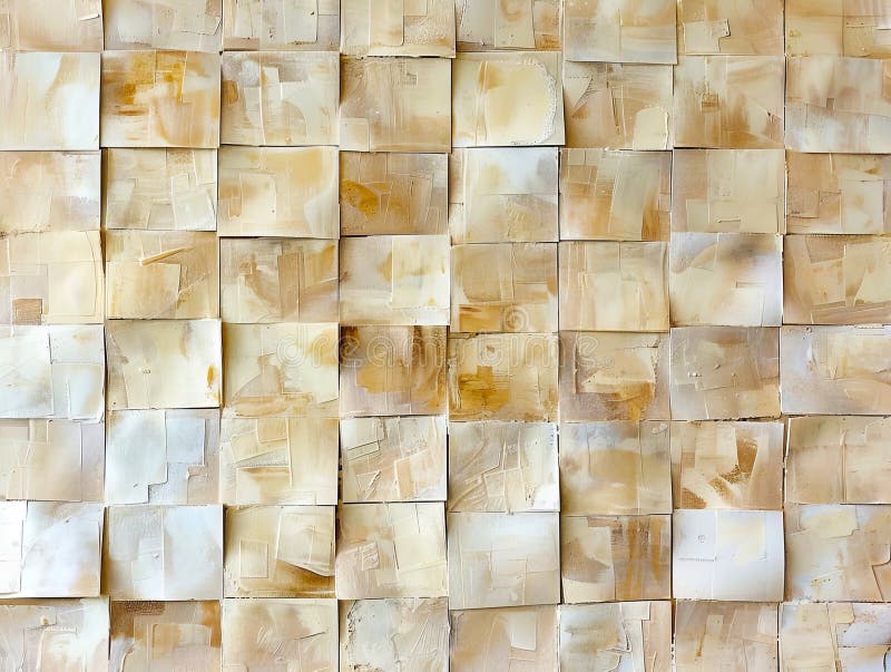 A Wall Made of Squares of Paper Stock Image - Image of pattern ...