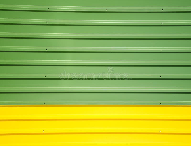 Wall Made ??of Tin Metal Steel. Stainless Building Stock Image - Image ...