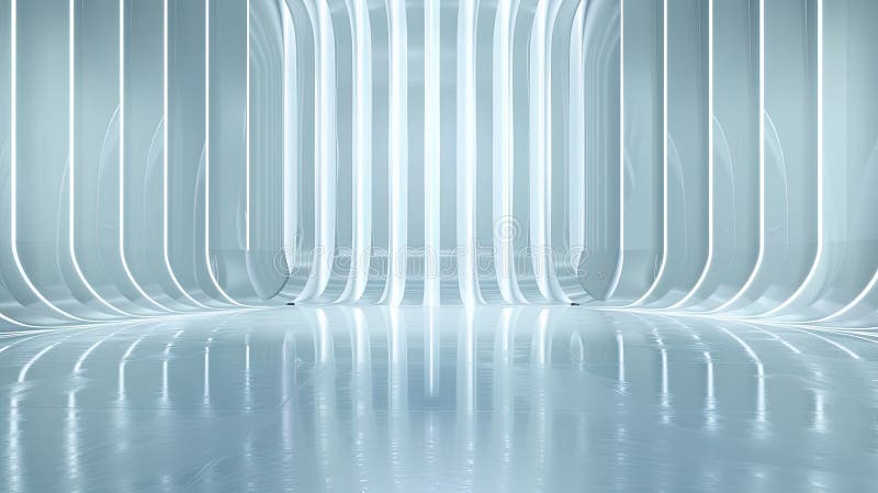 A Wall Made Up of Many Rectangular White Shapes of Various Sizes ...