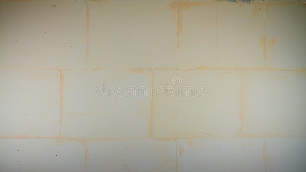A Wall Made of White Gypsum Partition Blocks, an Interior Partition ...