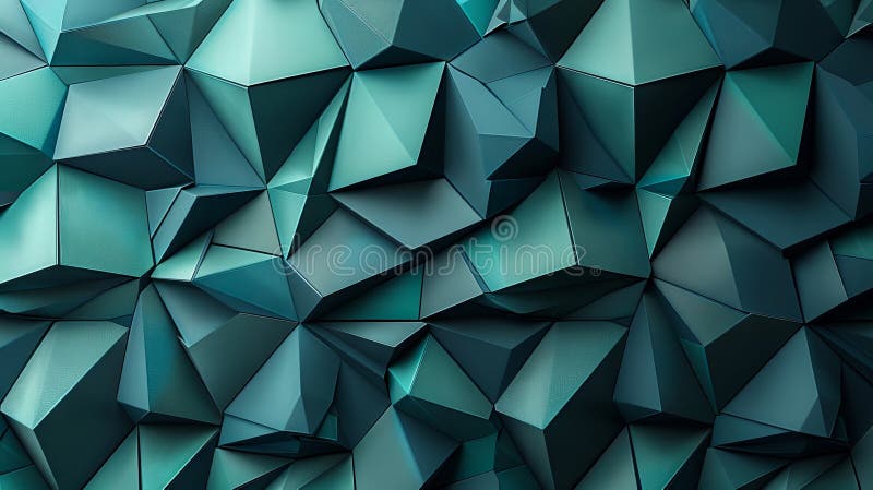 A Wall with Many Triangles in the Shape of a Triangle Stock Photo ...