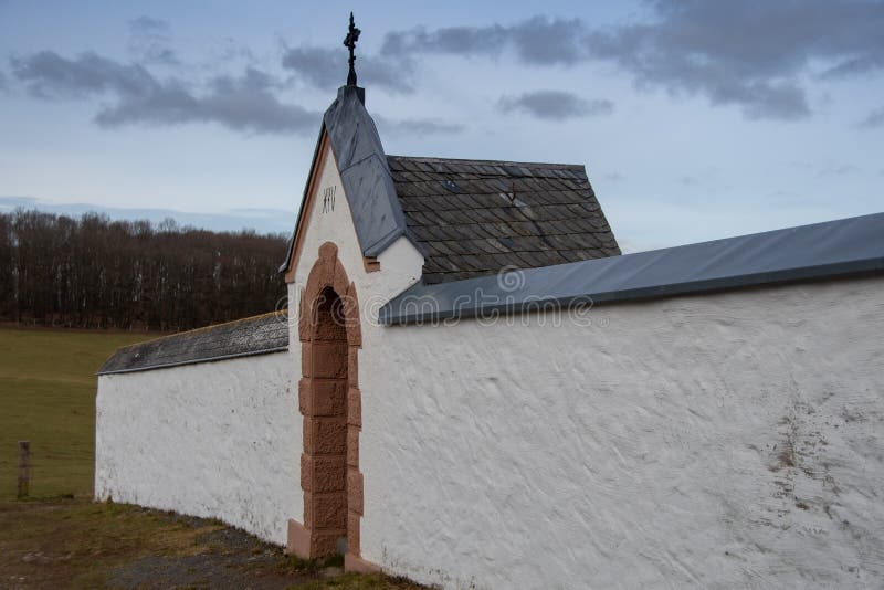 The Wall of the Maria Wald Monastery in Heimbach Stock Photo - Image of ...