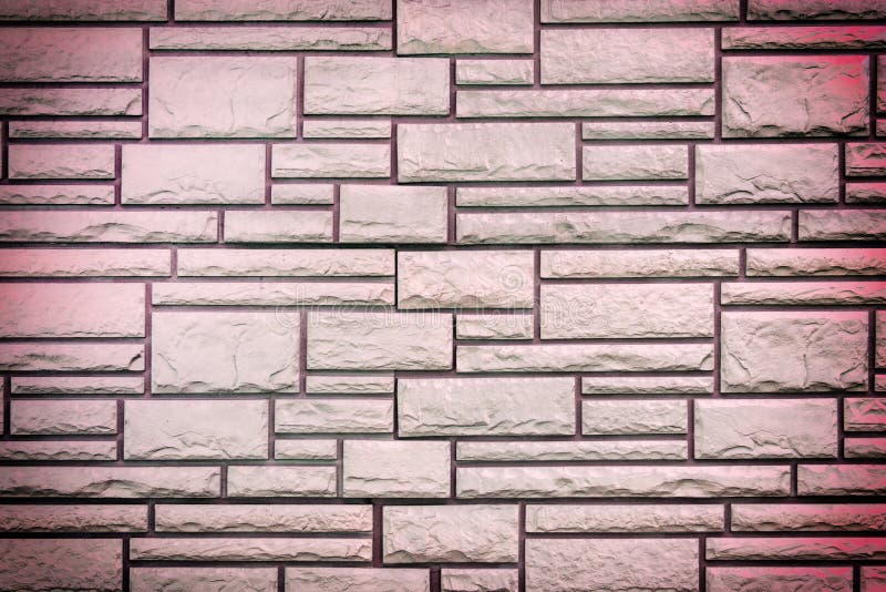 Wall of Maroon Bricks of Different Sizes. Blank Background with Texture ...