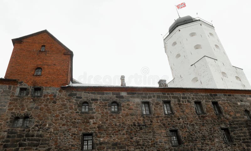Wall of a Medieval Castle Made of Stone Stock Photo - Image of stone ...